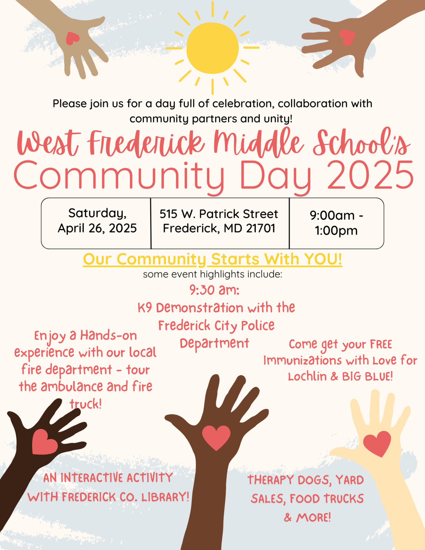 West Frederick Middle School's Community Day 2025 - Literacy Council ...