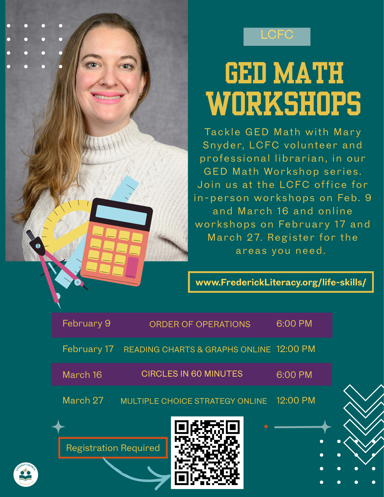 GED Math Workshops - Literacy Council Frederick County